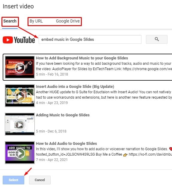 How To Embed Music In Google Slides Presentation