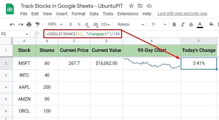 How To Track Stocks In Google Sheets GOOGLEFINANCE Function 
